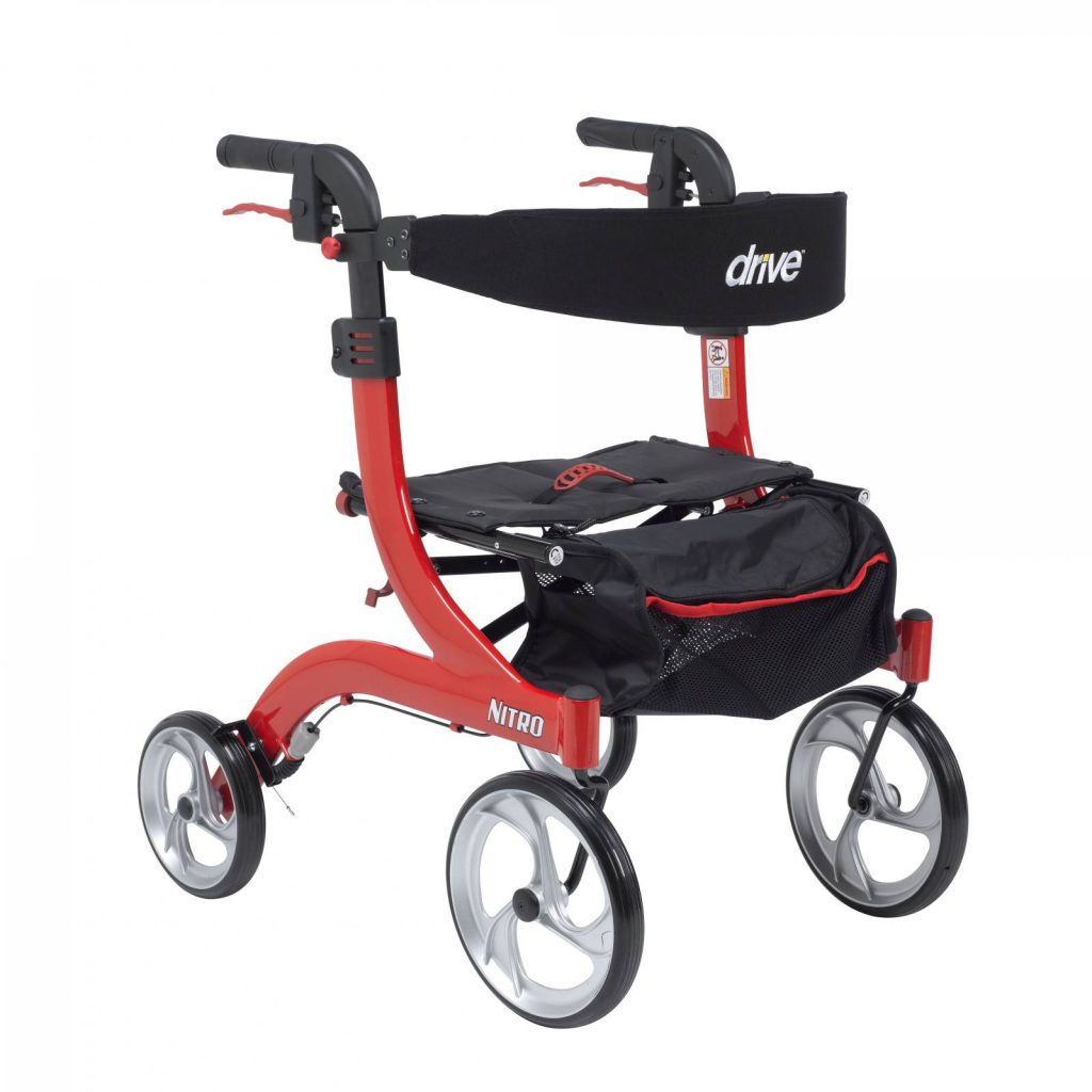 Nitro Euro Style Walker Rollator – Hemi Height